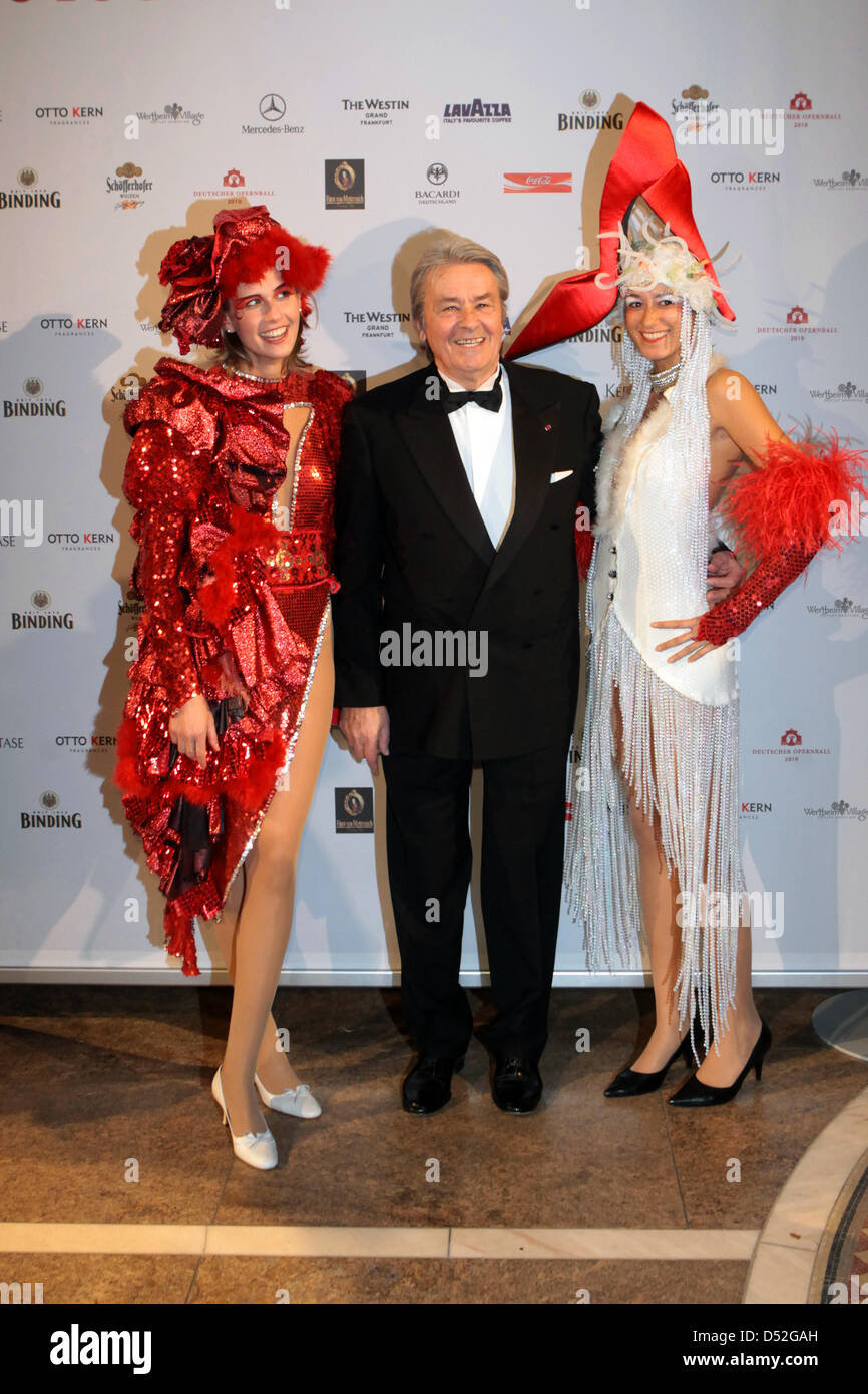 French actor Alain Delon arrives at the 28th German Opera Ball at the ...