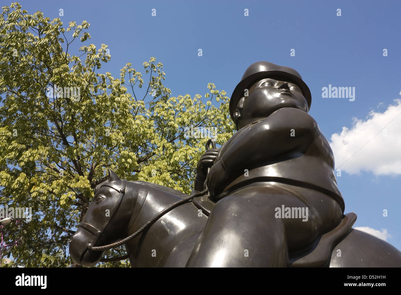 Raider in Botero square. Launched in 2002, are displayed in the street ...