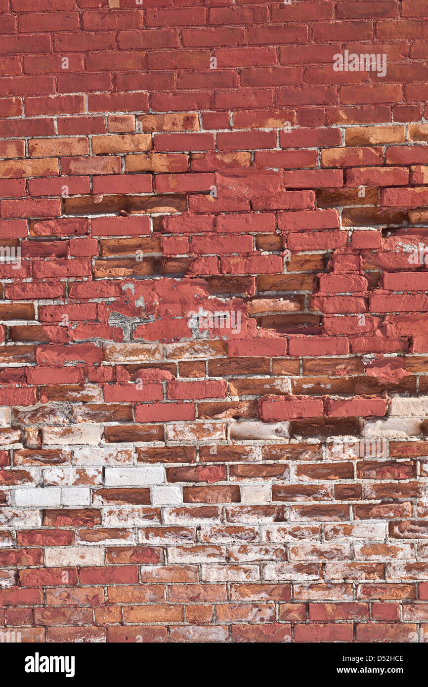 Old deteriorating red brick wall hi-res stock photography and images ...