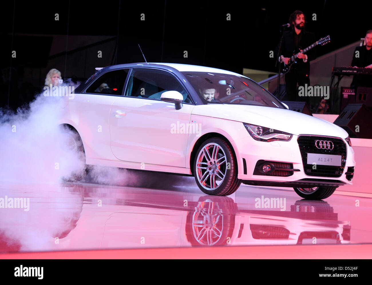 US musician Justin Timberlake presents the new Audi A1 on the first ...