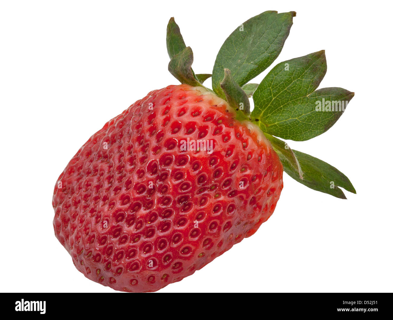 strawberry isolated on white background macro Stock Photo - Alamy