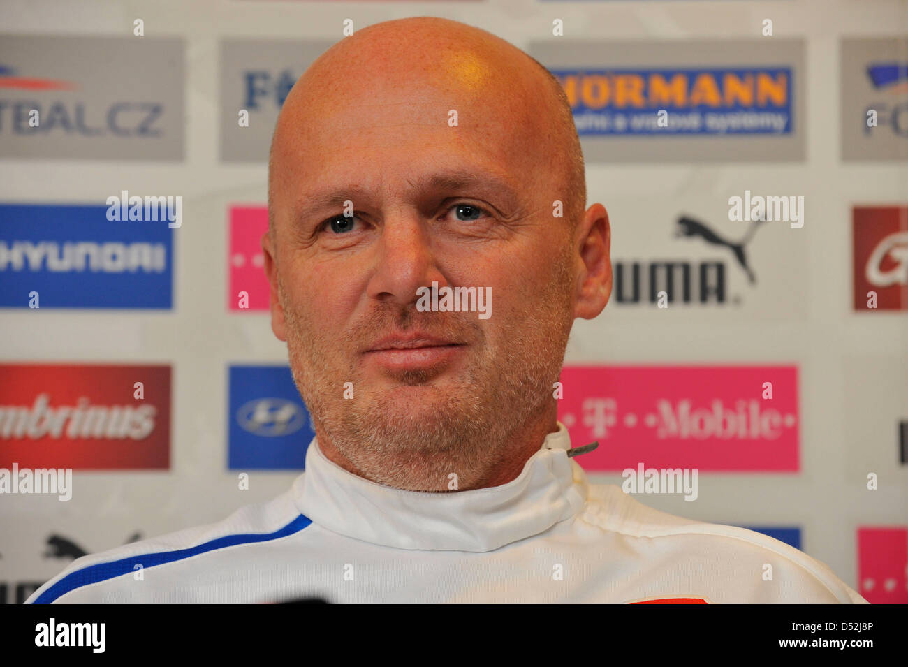 Coach of the Czech national soccer team Michal Bilek is seen during the ...