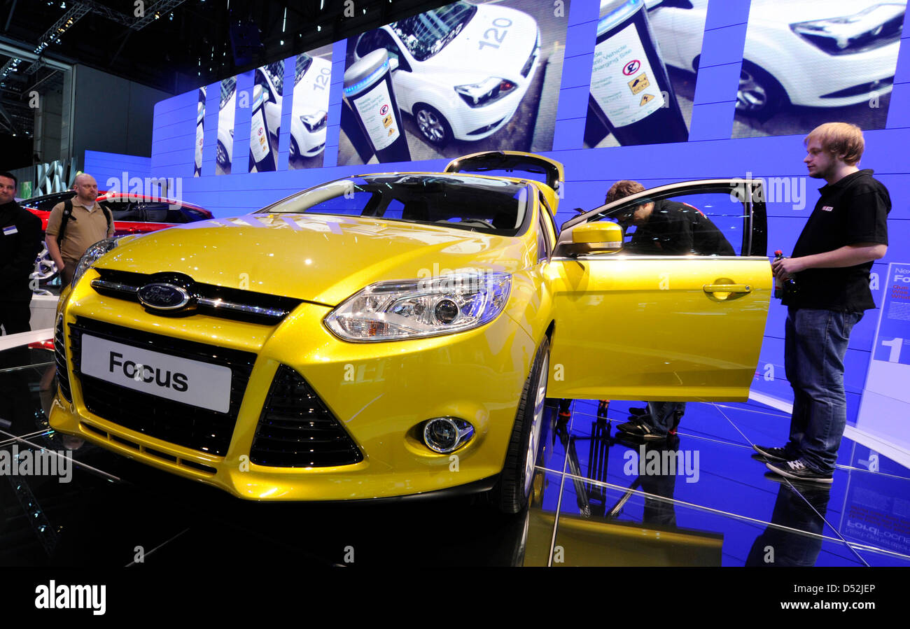 The new Ford Focus is presented on the second press day at the Geneva ...