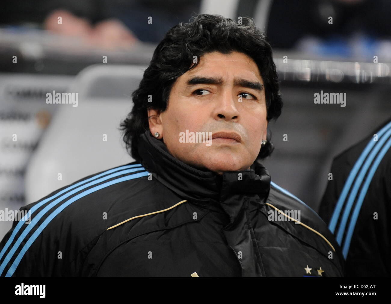 Diego Armando Maradona, head coach of Argentina's national team ...