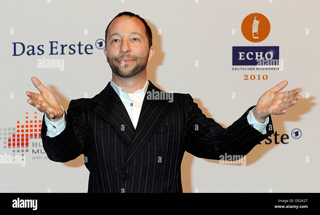 Swiss musician DJ Bobo arrives for the ECHO 2010 awards in Berlin ...