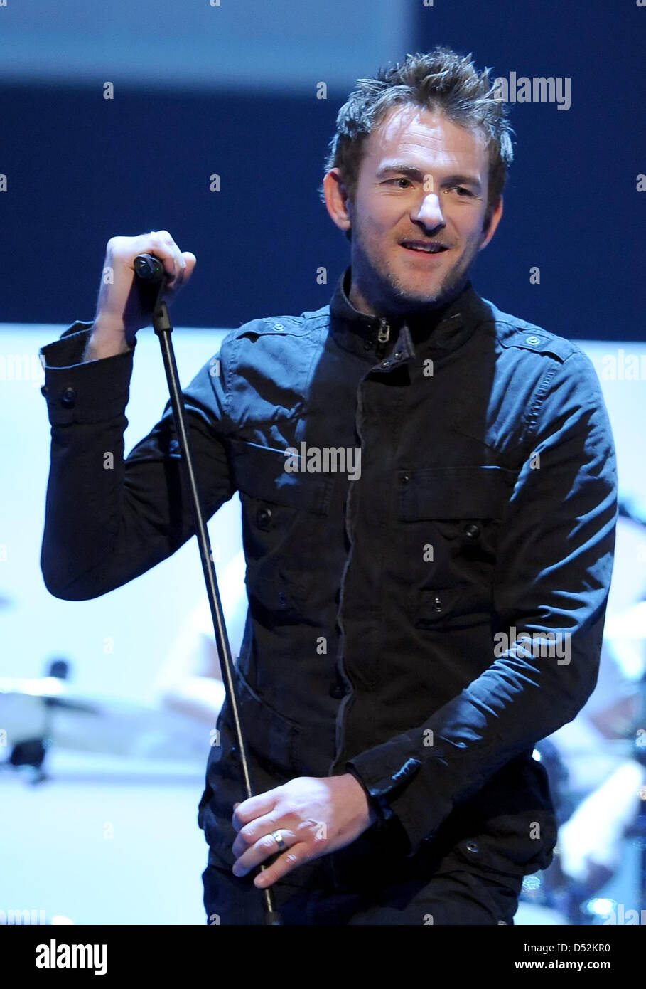 Beukes Willemse of British pop band 'Livingston' performs at TV chart ...