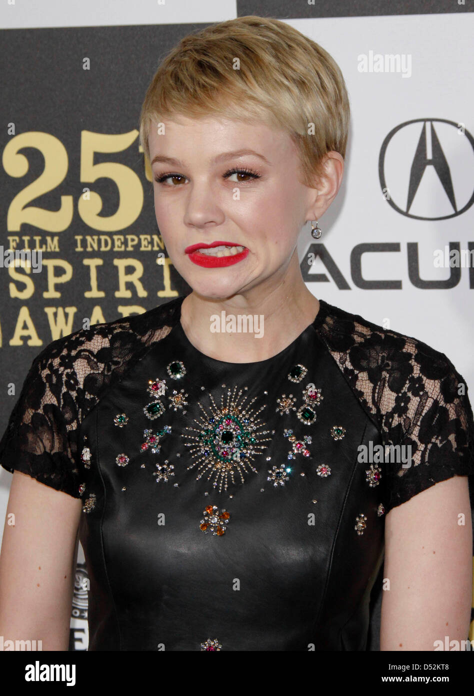 British actress Carey Mulligan arrives for the 25th Film Independent ...