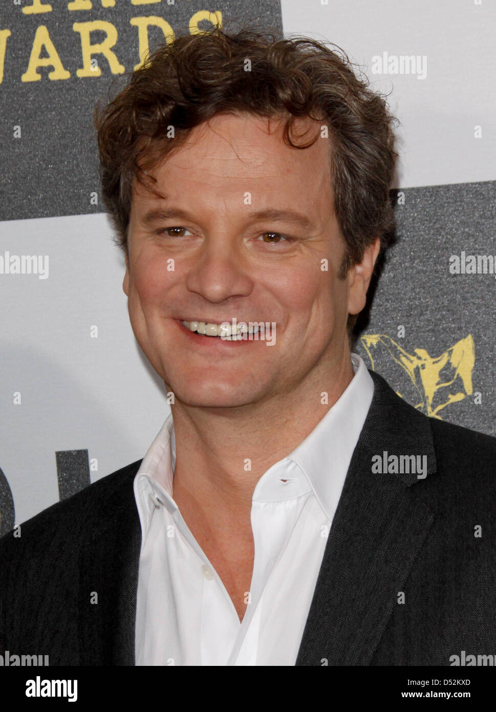 British actor Colin Firth arrives for the 25th Film Independent Spirit ...