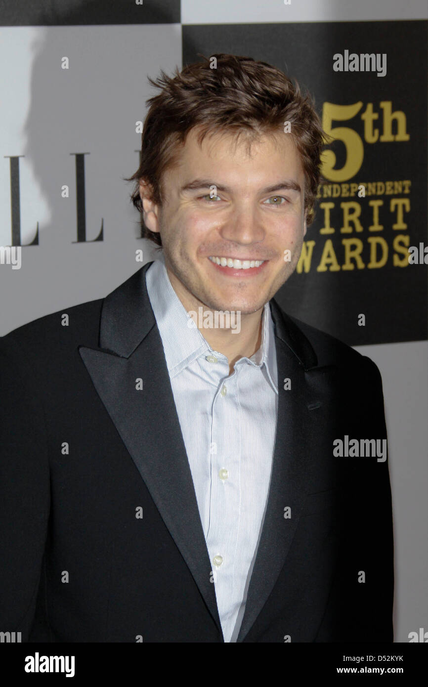 US actor Emile Hirsch arrives for the 25th Film Independent Spirit ...