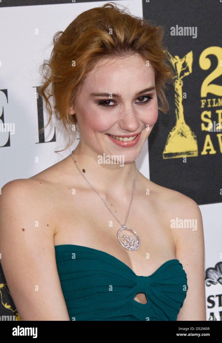 Belgian actress Deborah Francois arrives for the 25th Film Independent ...