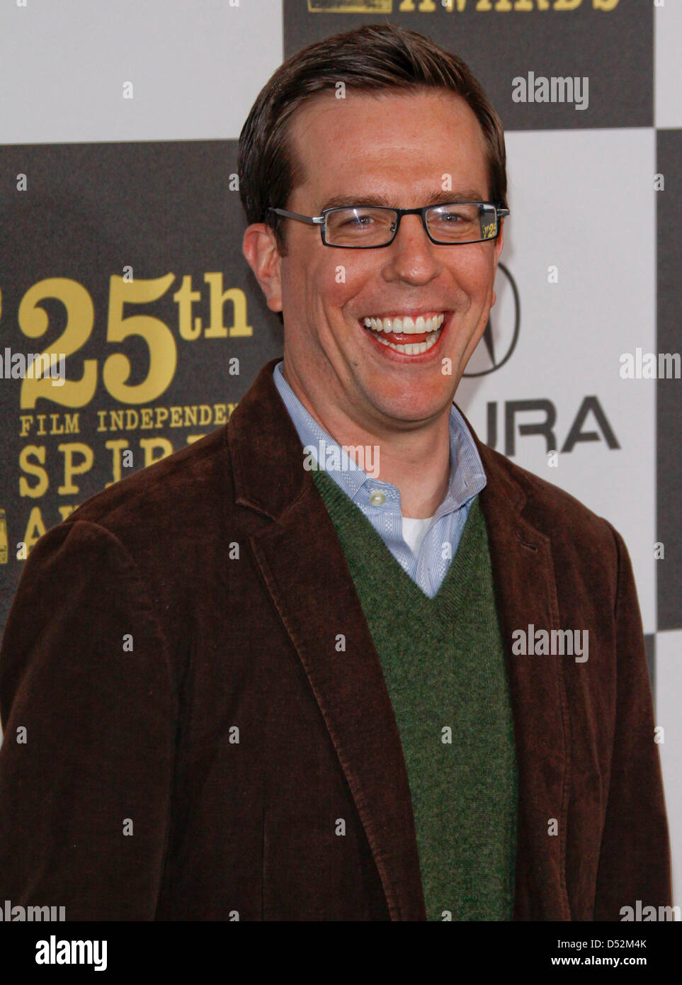 US actor Ed Helms arrives for the 25th Film Independent Spirit Awards ...