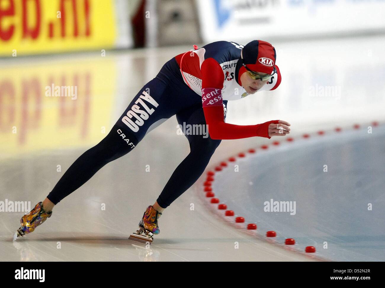 Russian's runner Jekaterina Schichova during her 1000 meter race at the ...