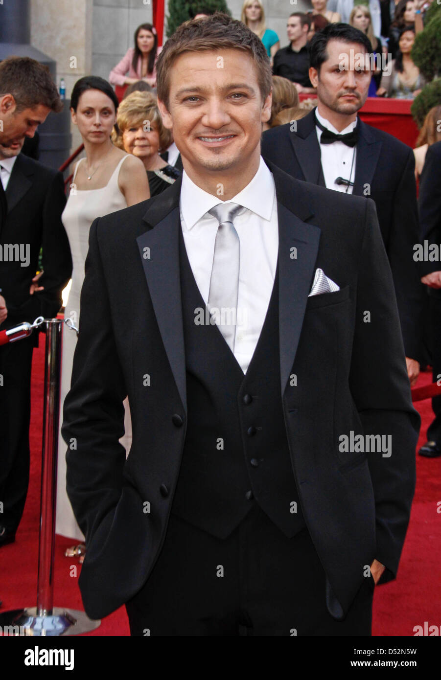 US actor Jeremy Renner arrives on the red carpet during the 82nd Annual ...
