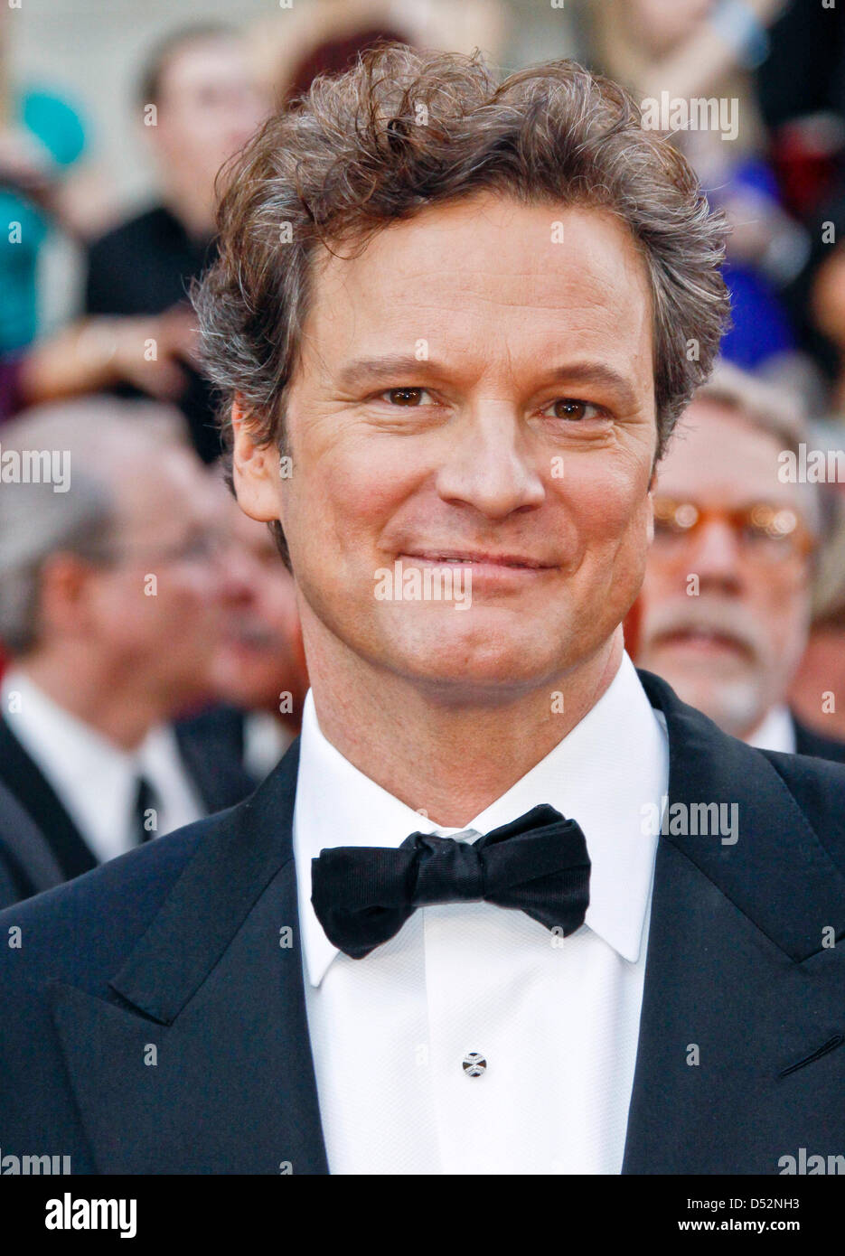 British actor Colin Firth arrives on the red carpet during the 82nd ...