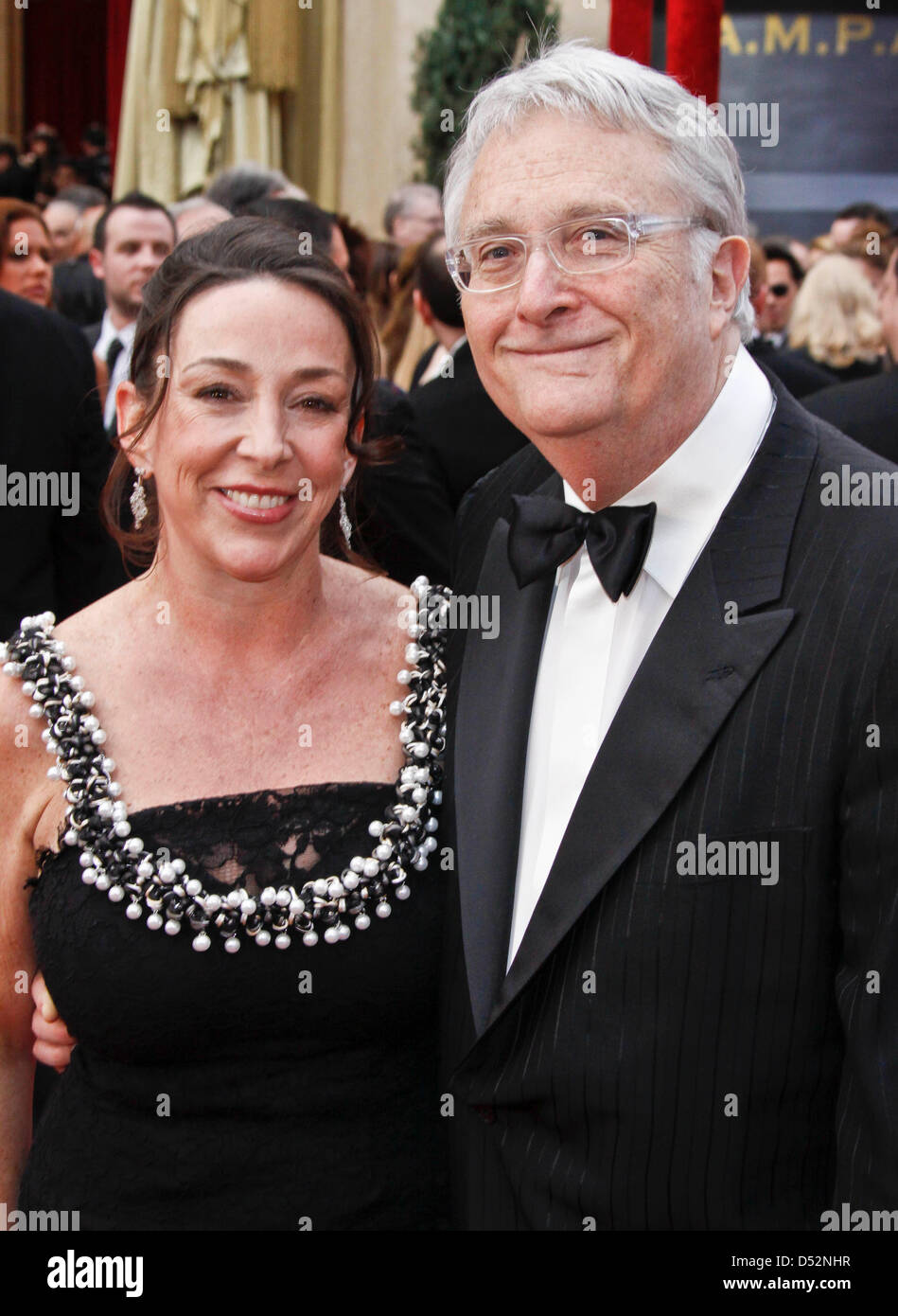 US musician Randy Newman and his wife Gretchen arrive on the red carpet ...