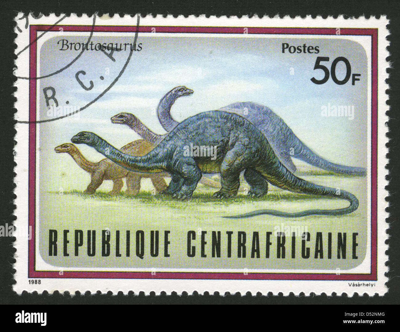 Dinosaur dinosaurs postage stamp hi-res stock photography and images ...