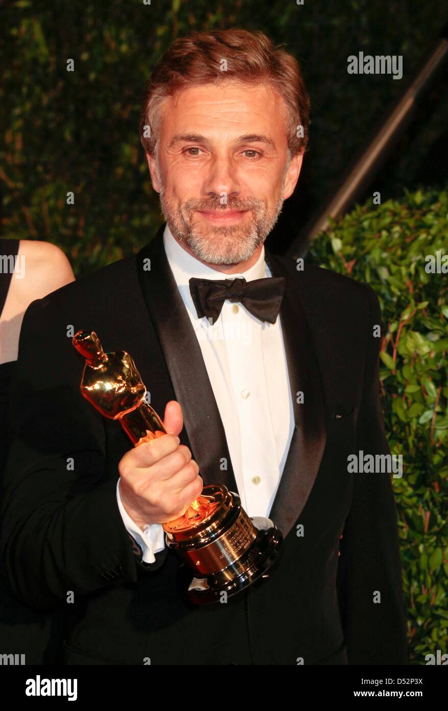 Actor Christoph Waltz arrives at the Vanity Fair Oscar Party at Sunset ...
