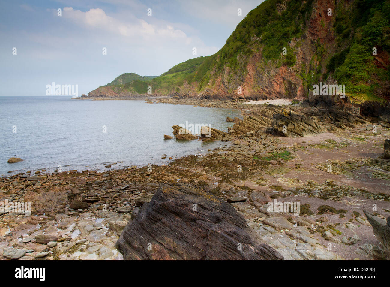 Woody Bay near Lynton and Lynmouth Devon England on the South West ...