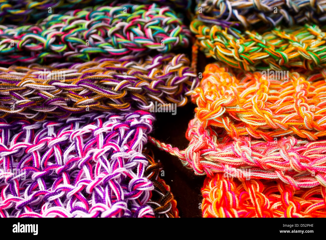 wool fabrics, colors. Colombia Stock Photo - Alamy