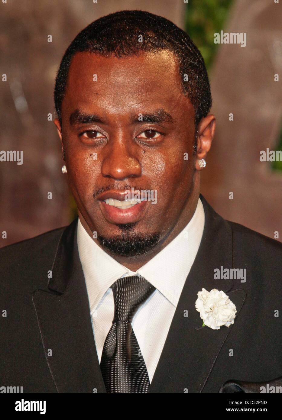 US actor and musician Sean John Combs arrives at the Vanity Fair Oscar ...