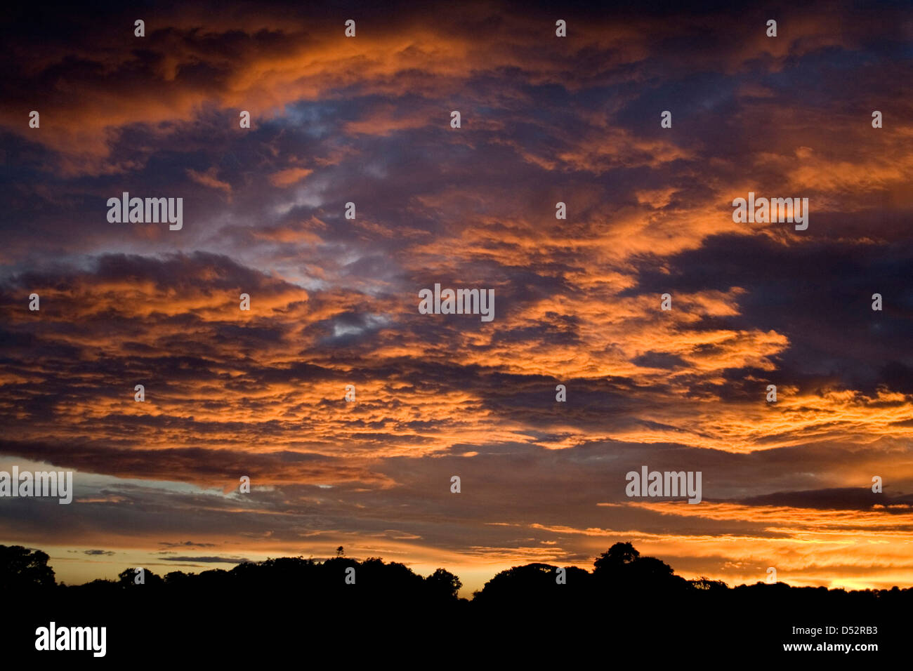 Sunset over Yorkshire Stock Photo - Alamy