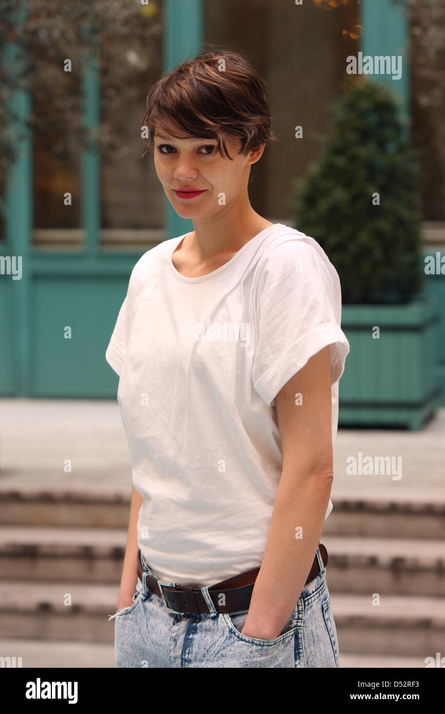 Anne Gorke, designer of green label Vilde Svaner, poses during the ...