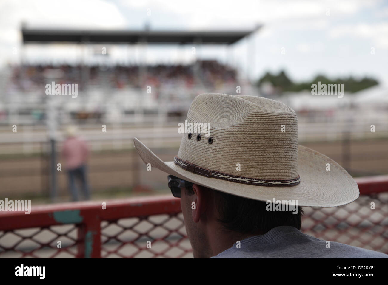 Cowboy at rodeo in Cheyenne Stock Photo - Alamy