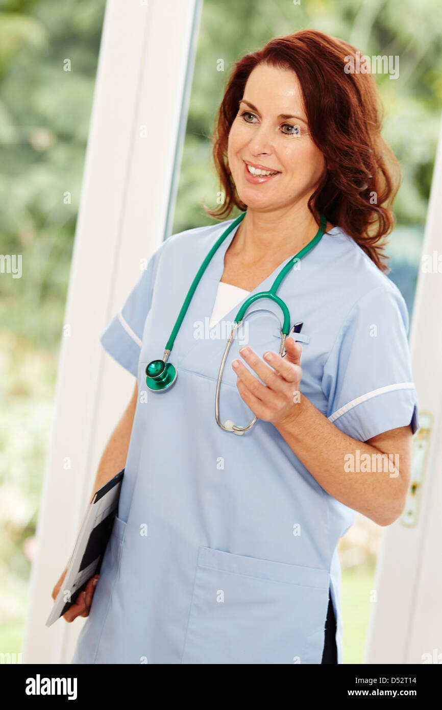 Portrait of Nurse smiling Stock Photo - Alamy