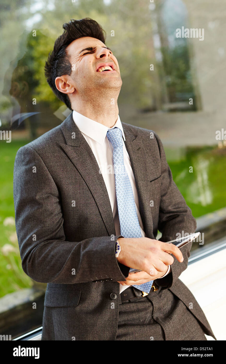 Man stressed out at work Stock Photo - Alamy
