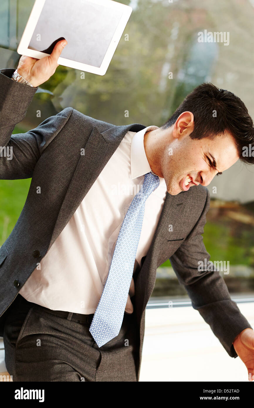 Man stressed out at work Stock Photo - Alamy