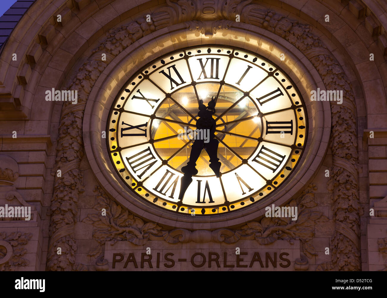 Clock in the museum of Orsay, Paris, Ile de France, France Stock Photo ...