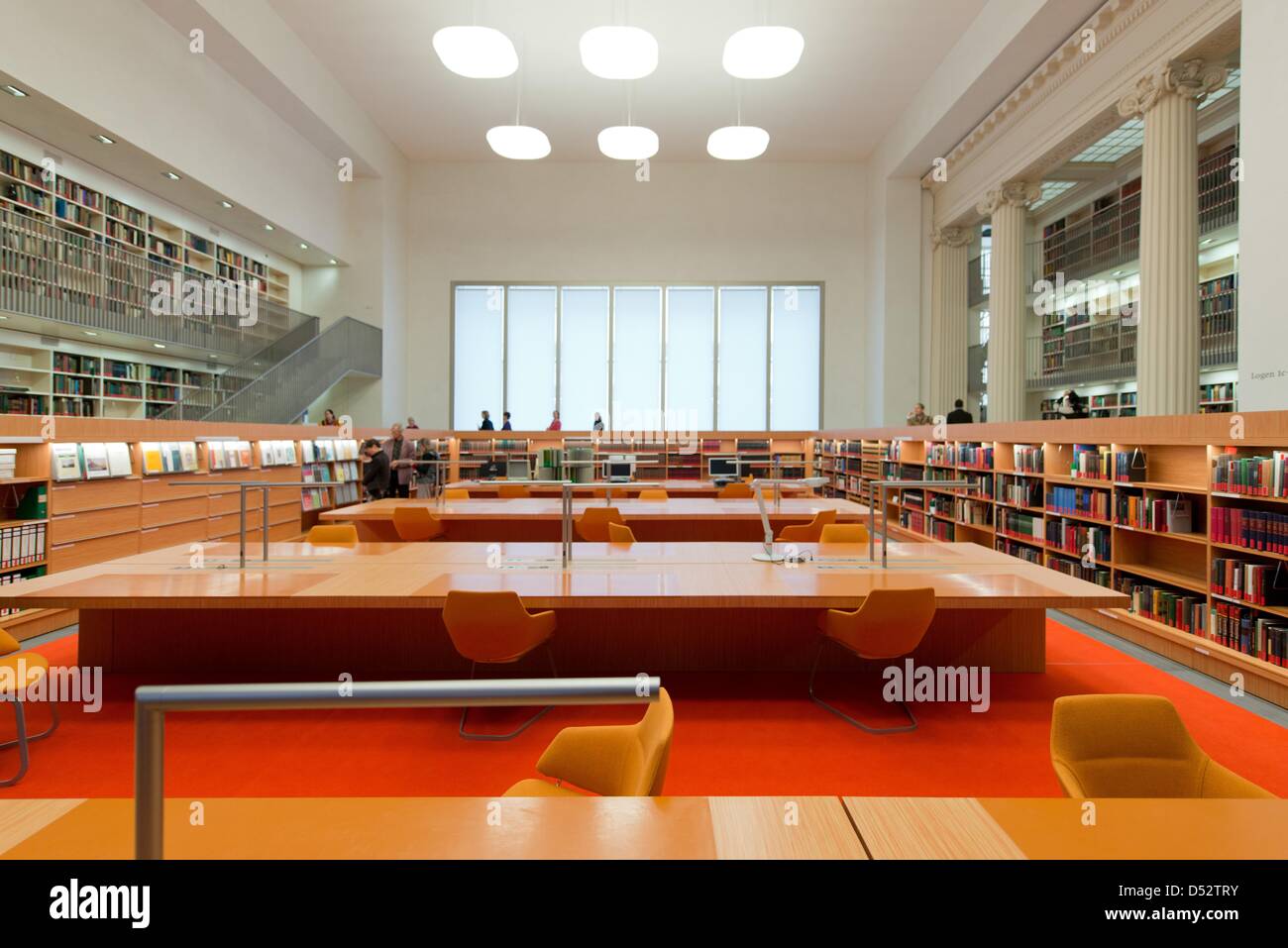 People visit the Rara reading room after the opening of the reading ...