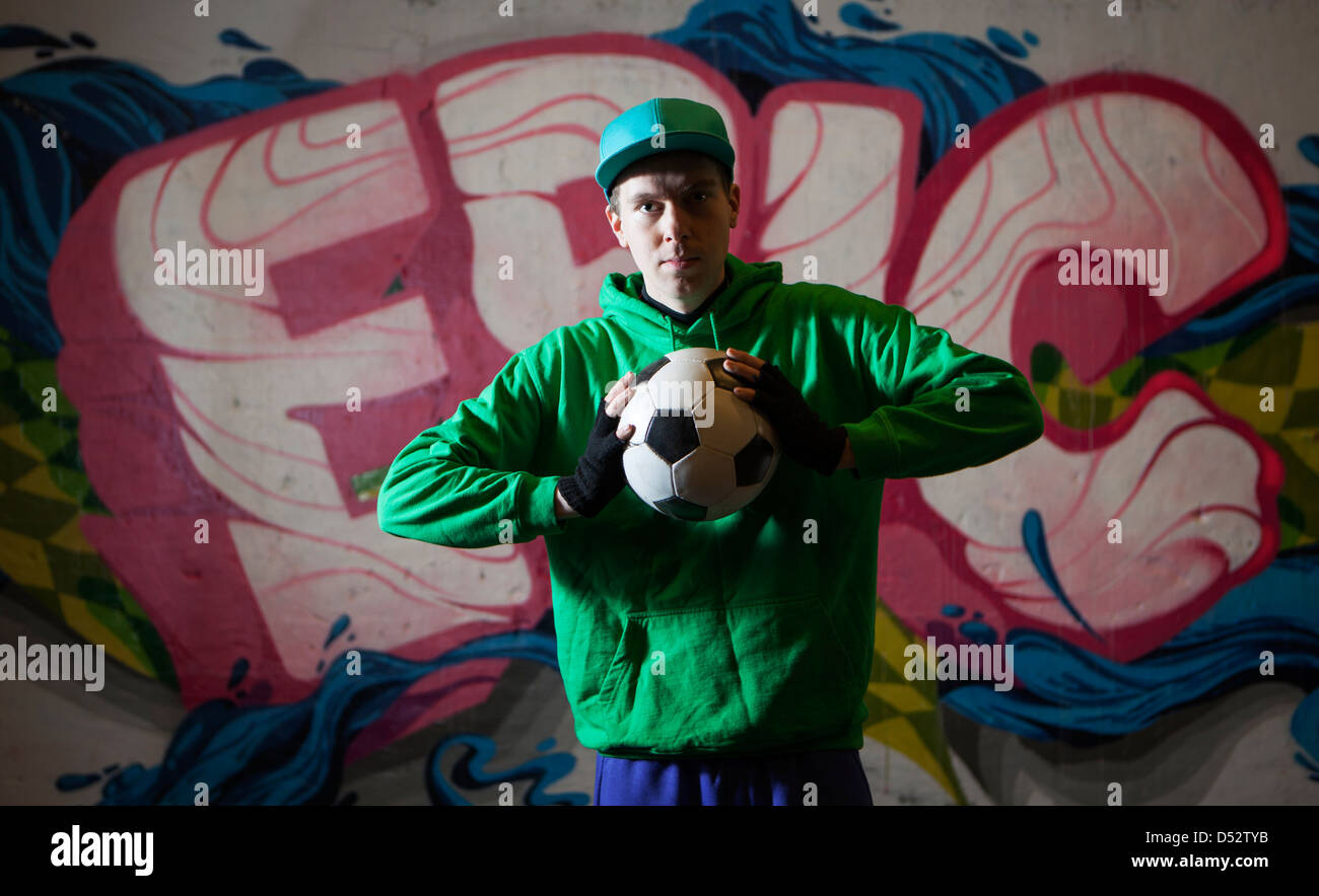 Footballer full body hi-res stock photography and images - Alamy