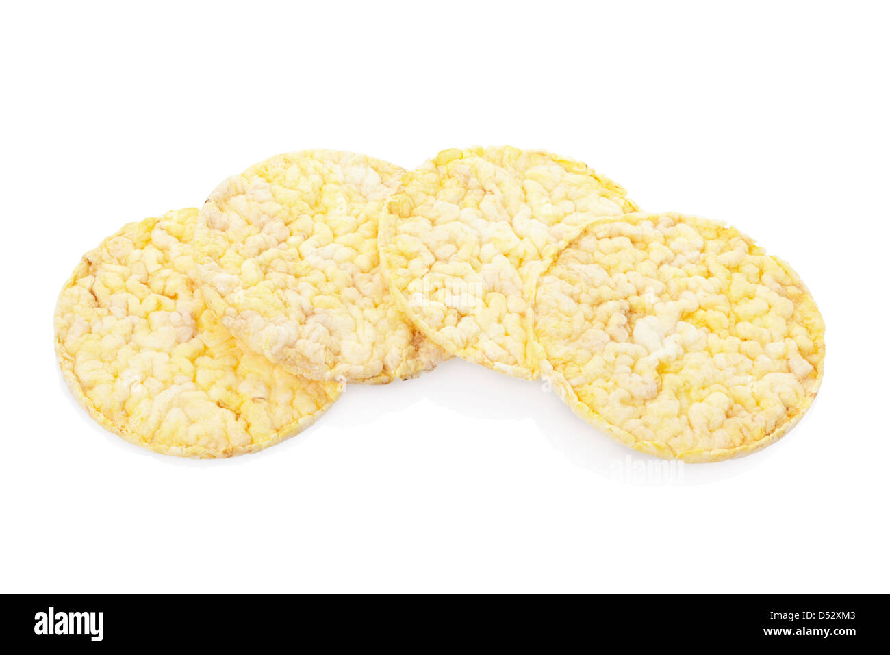 Corn crackers isolated on white, clipping path included Stock Photo - Alamy