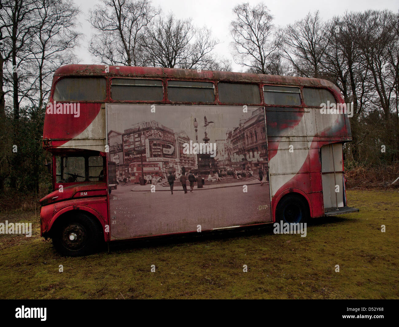A Routemaster bus sits rusting in a field Stock Photo - Alamy