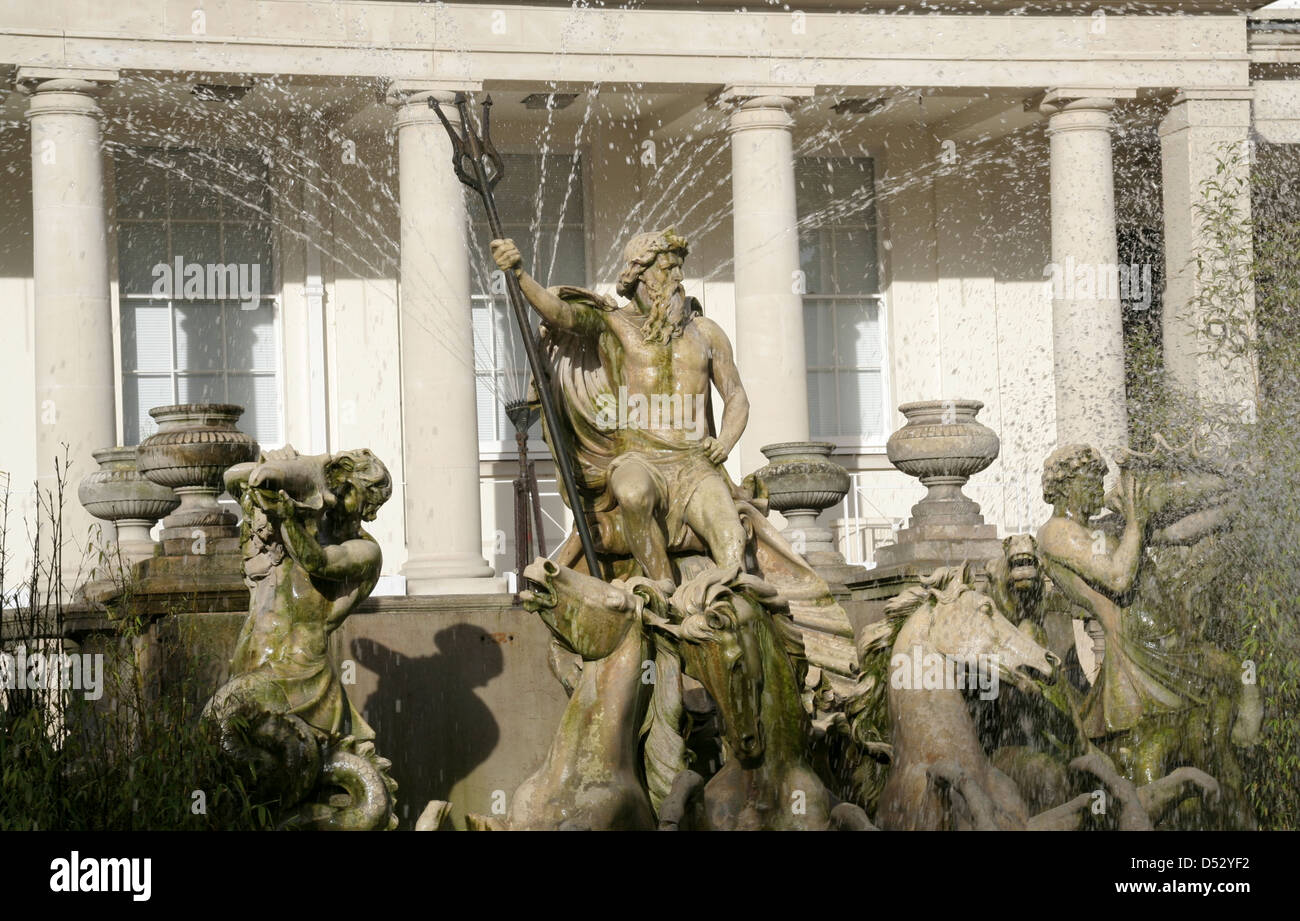 Neptune Fountain detail The Promenade Cheltenham Gloucestershire ...