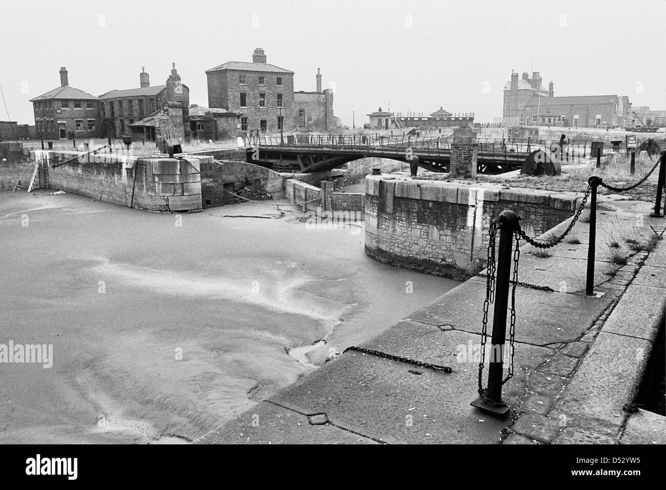 Liverpool Albert Docks before renovation.Photographed in1980 Stock ...