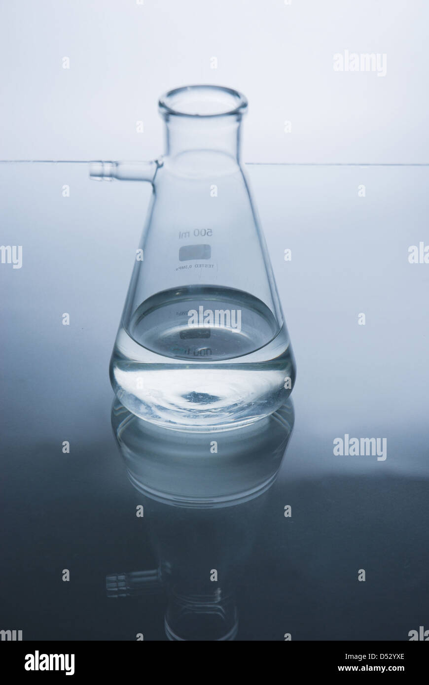 Laboratory glassware over white background Stock Photo - Alamy