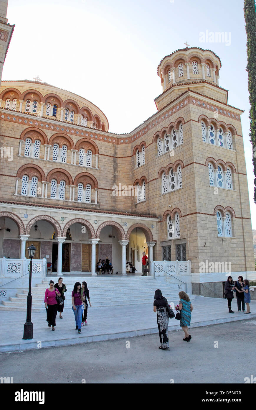 Holy Trinity Monastery on Aegina Island in the Saronic Gulf, Greece ...