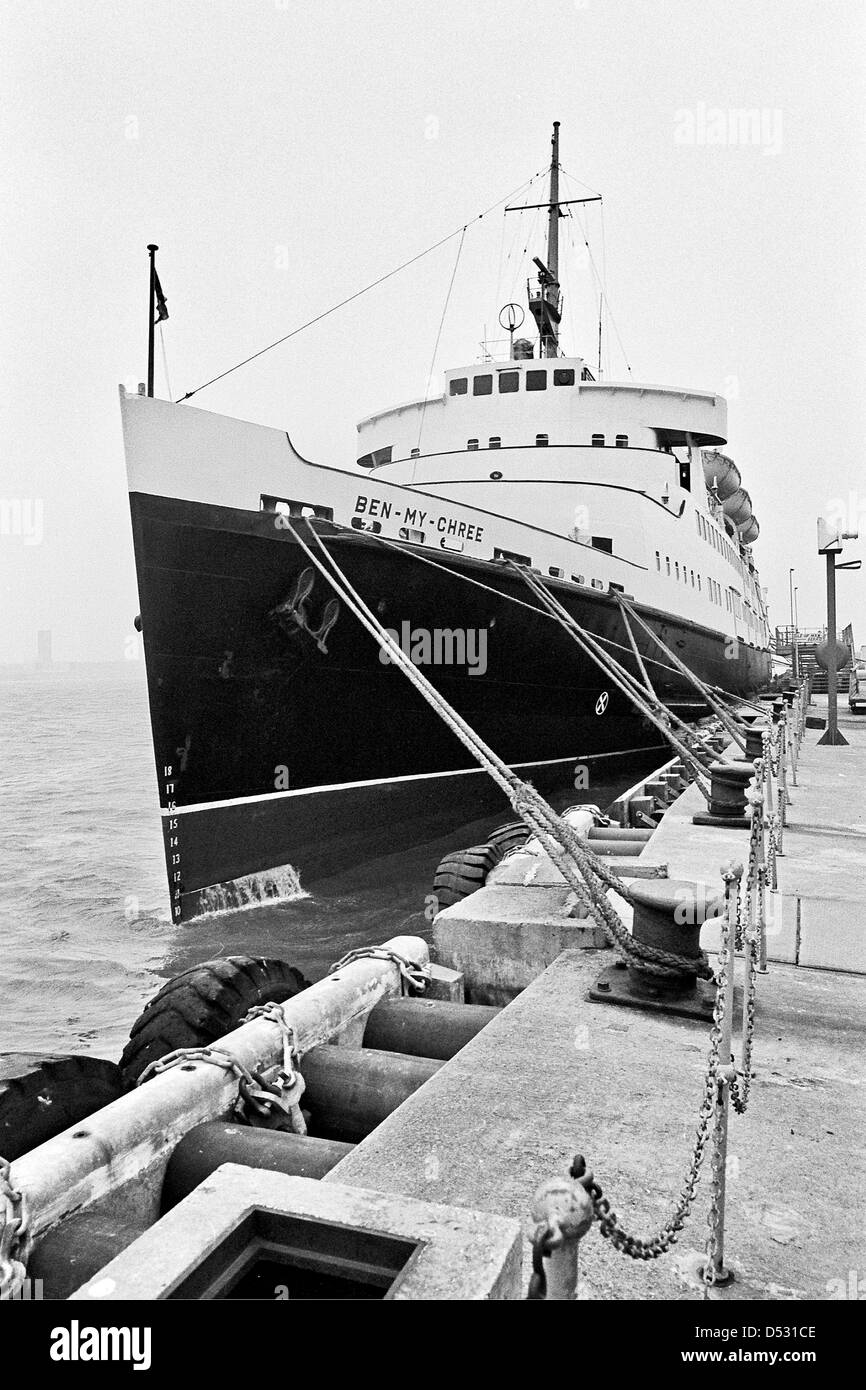 Isle of Man Steam Packet Co ferry BEN-MY-CHREE Photographed in1980 ...