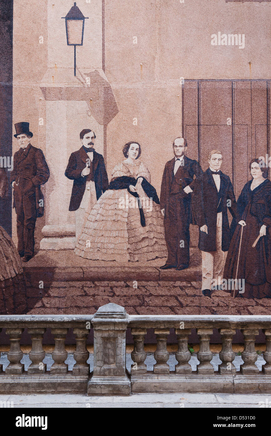 Cuba, Havana, Havana Vieja, Mercaderes Street, Cuban History Mural ...