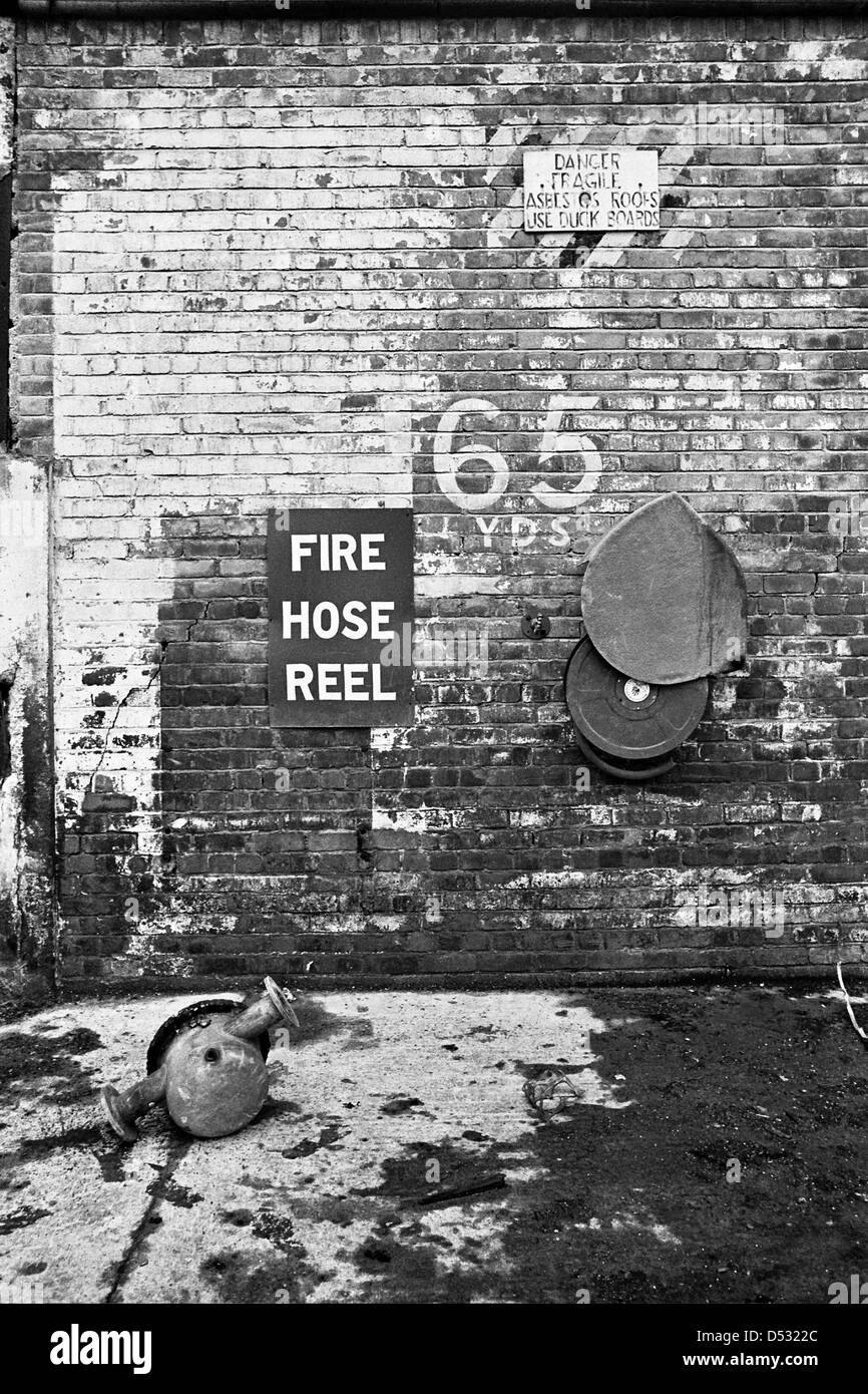 widnes factory wall.Photographed in1980 Stock Photo - Alamy