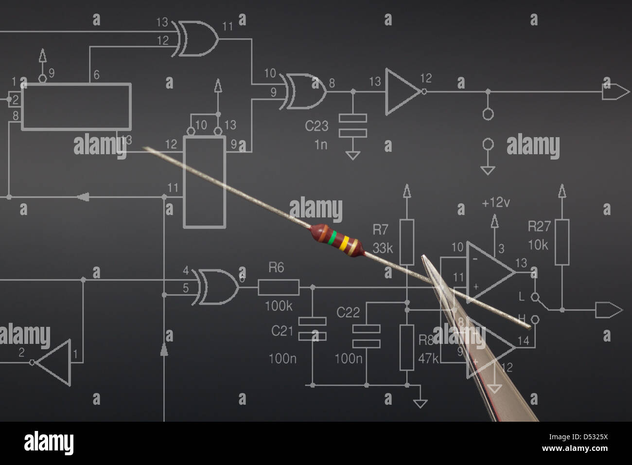 Resistor color scheme hi-res stock photography and images - Alamy
