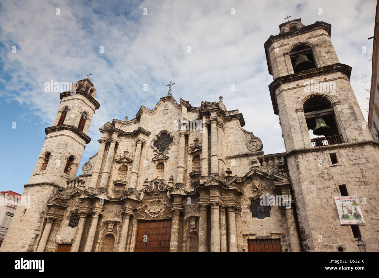 Cuba, Havana, Havana Vieja, Plaza de la Catedral, Catedral de San ...