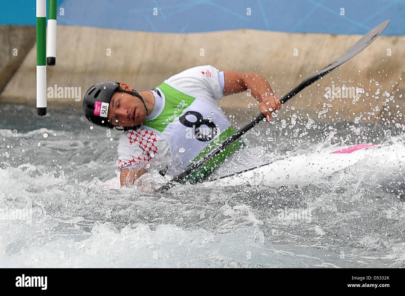 Mike Kurt (SUI). Kayak K1 Men Stock Photo - Alamy