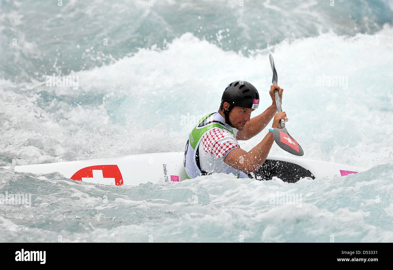 Mike Kurt (SUI). Kayak K1 Men Stock Photo - Alamy