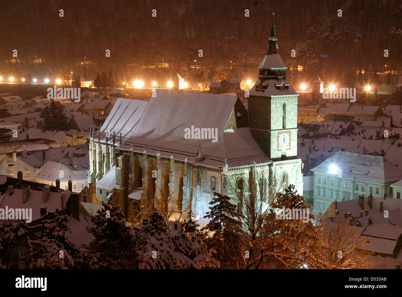 The Black Church is a cathedral in Brasov, a city in south-eastern ...