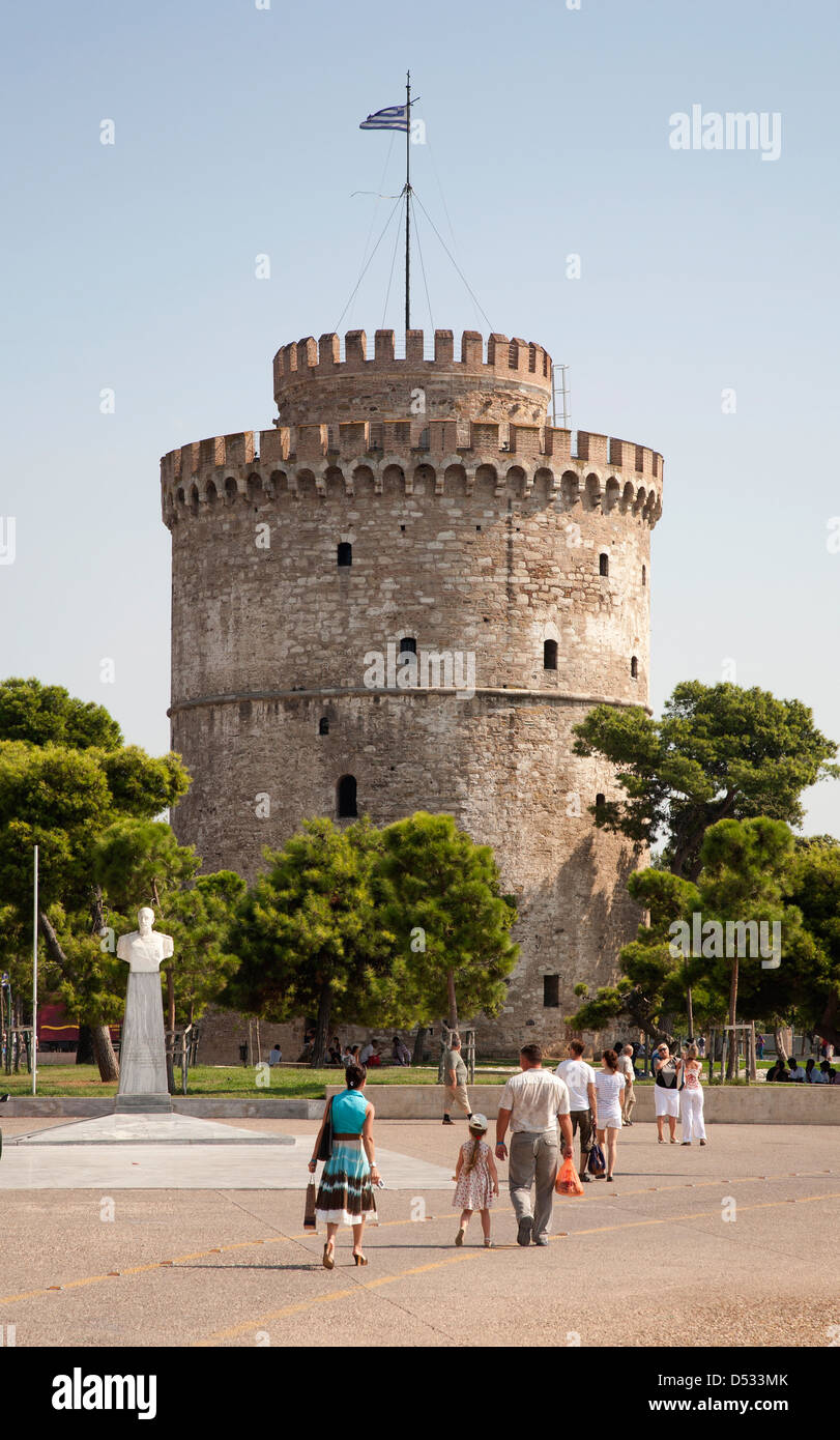 Thessaloniki, Greece, White Tower Stock Photo - Alamy