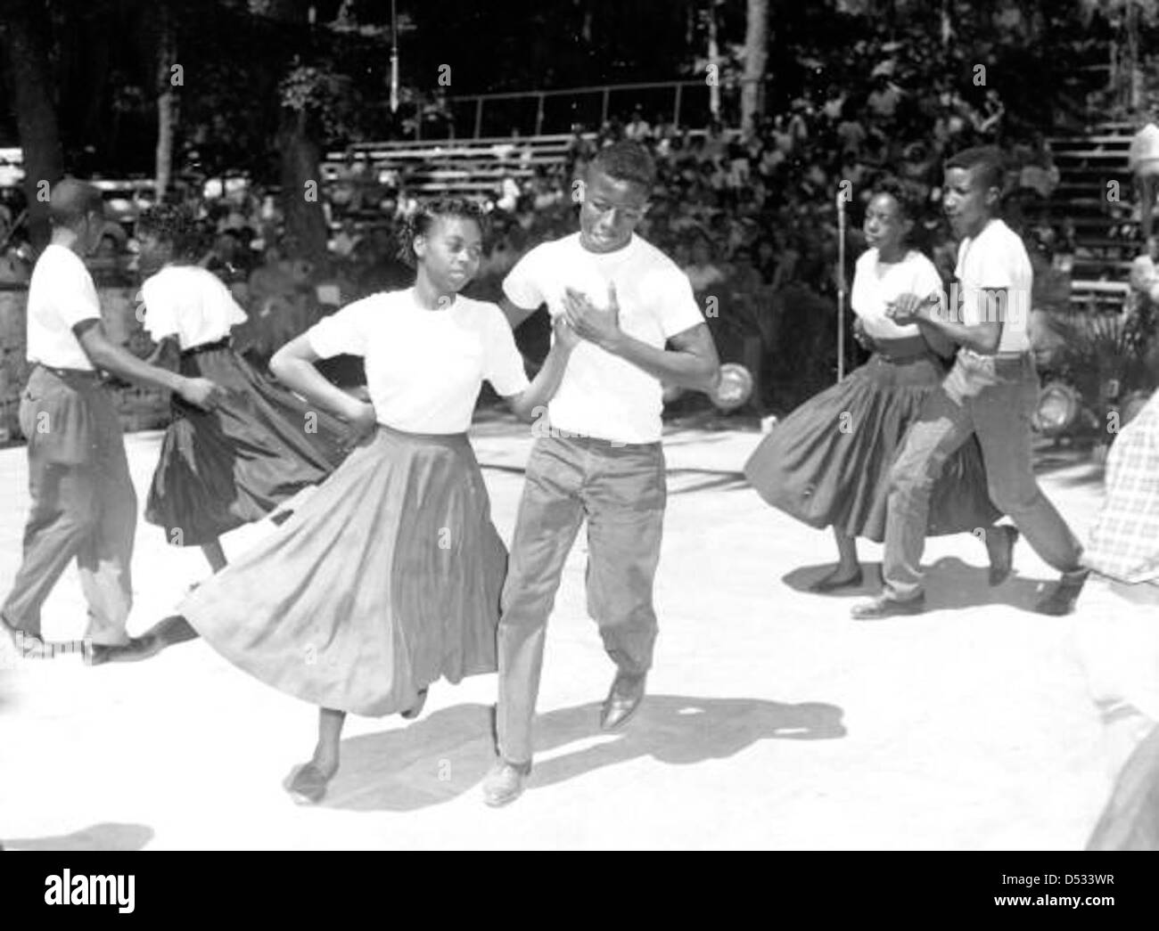 Members of Carver School perform a dance at the 1959 Florida Folk ...