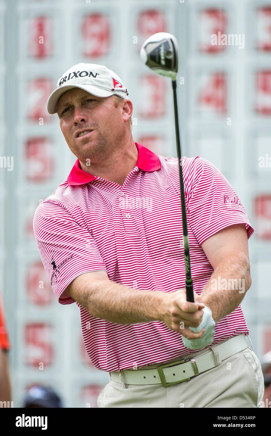 Orlando, Florida, USA. 22nd March 2013. John Rollins on the 11th tee ...